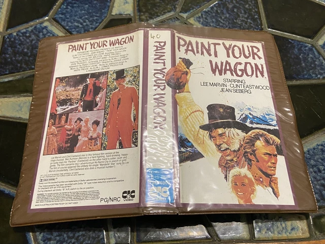 PAINT YOUR WAGON VHS Tape 1971 Vintage Video Clam Shell Clint Eastwood ...