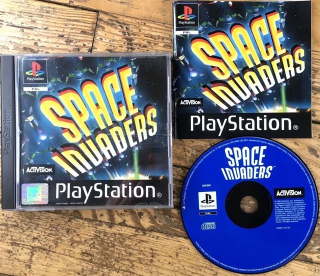 SPACE INVADERS BLACK Label Complet Boîte Notice Cassée Sony Ps1 Pal Fra Cib Ovp EUR 14,00 ...