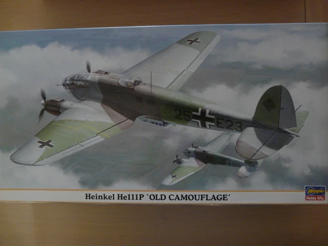 MAQUETTE AVION 1/72 Hasegawa Ref 00847 Heinkel He111P "Old Camouflage ...