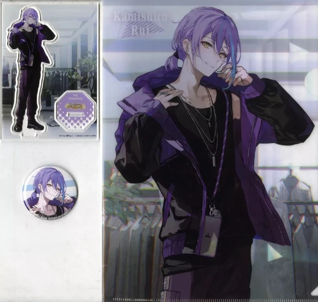 HATSUNE MIKU PROJECT Sekai Colorful Stage Goods Set A4 Clear File Badge ...