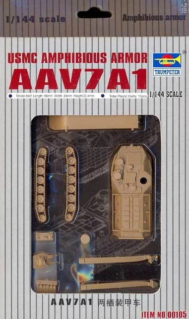 TRUMPETER AAV7A1 USMC Amphibie Armure Modèle-kit 1:144 Astuce Panzer ...