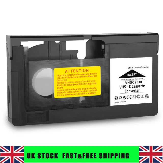 VHS TO VHSC Tape Converter Player VHS-C Tapes Cassette VCR Motorized ...