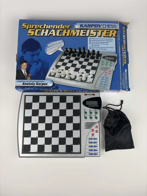 SPRECHENDER SCHACHMEISTER KARPOV Chess Millennium Schachcomputer Vollständig EUR 17,59 - PicClick DE