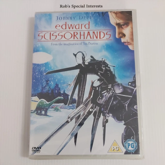 EDWARD SCISSORHANDS (1990 DVD) Sci-Fi Fantasy, Johnny Depp £3.99 ...