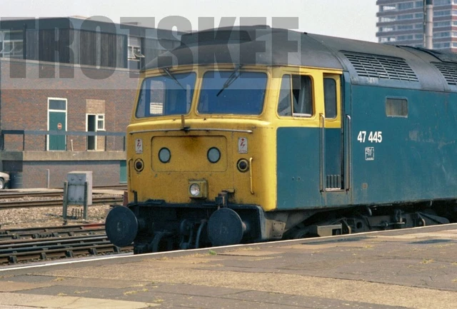 35MM COLOUR NEGATIVE BR British Rail Diesel Loco 47445 Class 47 c1985 £4.98 - PicClick UK