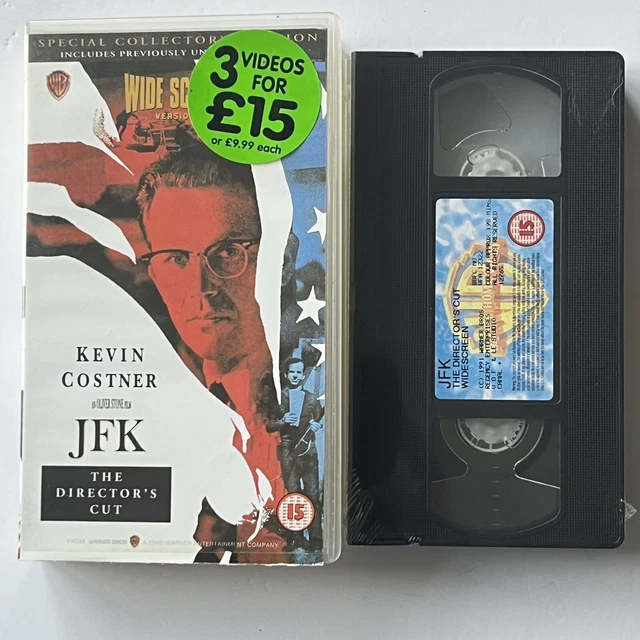 JFK (1991) NEW & Sealed VHS Tape - Oliver Stone - Kevin Costner £7.49 ...