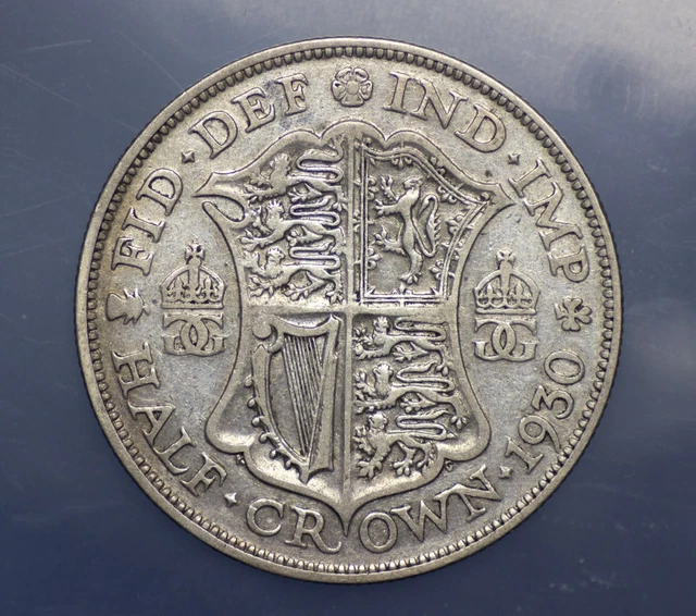 1930 HALF CROWN RARE KEY DATE GEORGE V SILVER COIN £26.99 - PicClick UK
