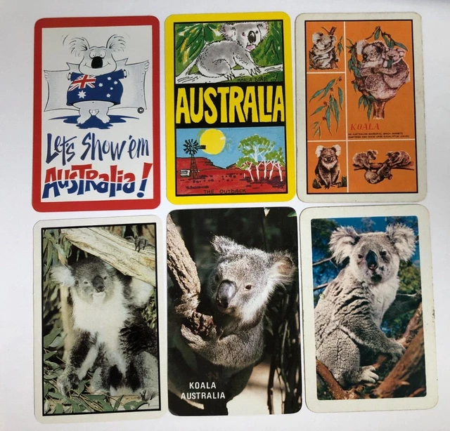 AUSTRALIAN NATIVE ANIMAL Koala Baby Cub Aussie Advert Swap Playing ...