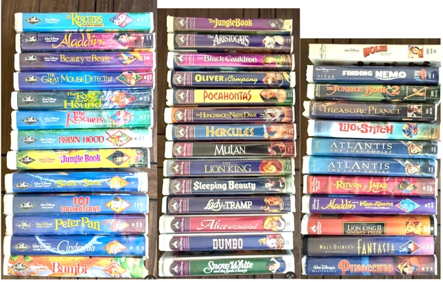 HUGE DISNEY VHS Lot Black Diamond Masterpiece Films (Will Break) £123. ...