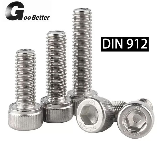 M3 M4 M5 M6 M8 M10 A2 Stainless Allen Bolts Socket Cap Screws Hex Head DIN 912 EUR 1,28 ...