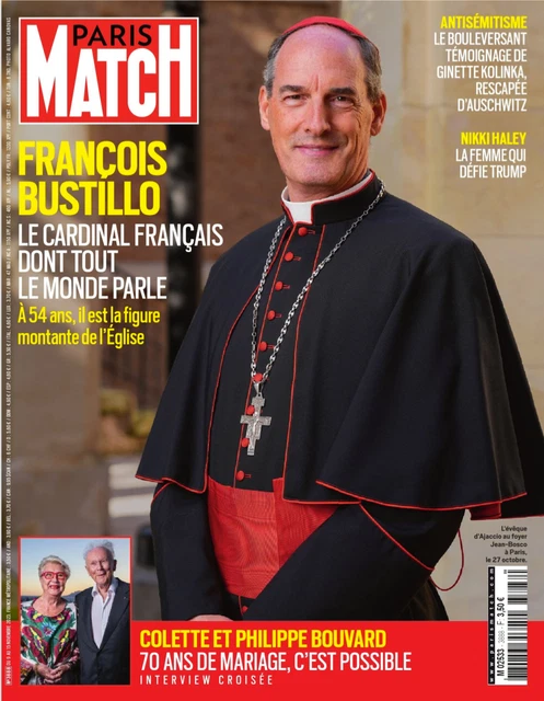 PARIS MATCH N° 3888 du 9 novembre 2023 - Le cardinal François Bustillo ...