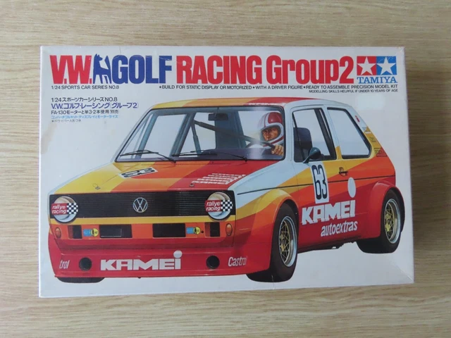 TAMIYA VOLKSWAGEN VW Golf Racing Group 2 Sports Car 1:24 Scale Plastic ...