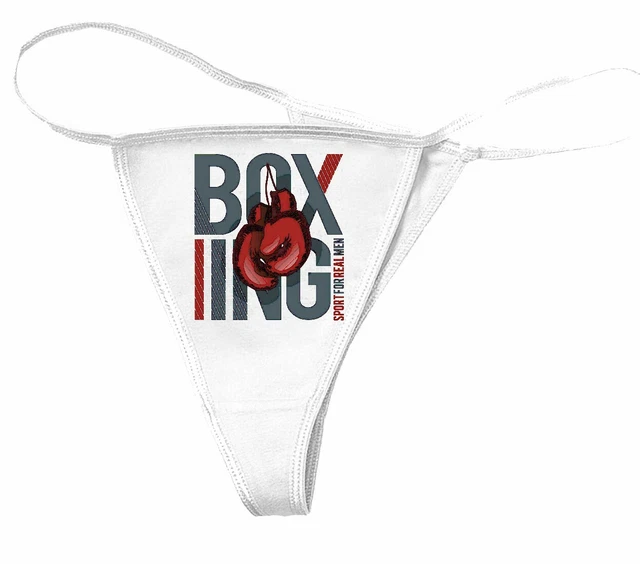 DAMEN STRING TANGA BOXER BOXEN BOXING ROCKY BOX CLUB BOXHANDSCHUHE ...