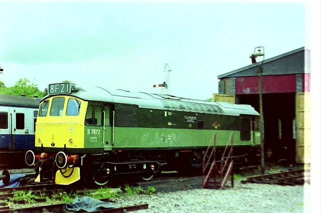 35MM RAILWAY COLOUR Negative class 25 D7672 at Cheddleton CVR £1.75 ...