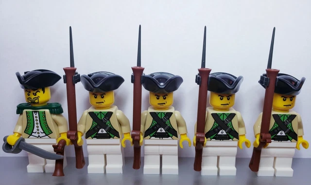 LEGO PIRATES HESSIAN Infantry Soldiers MINIFIGS Musket NEW Tan Version ...