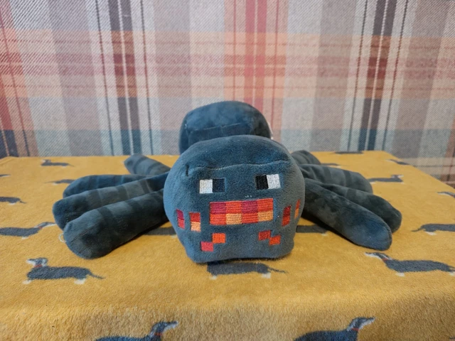 MINECRAFT GRAY PLUSH Cave Spider Stuffed Jinx Mojang Spin Master £3.00 ...