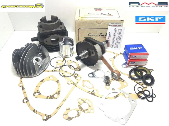 ZYLINDERKIT PARMAKIT KOLBEN 75cc Kurbelwelle + Lager Ape 50 Kegel 20 ...