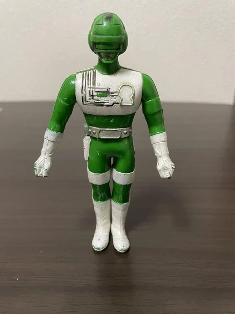 FIGURINE POWER RANGERS Choudenshi Bioman Soft Vinyl Green BANDAI Japan ...