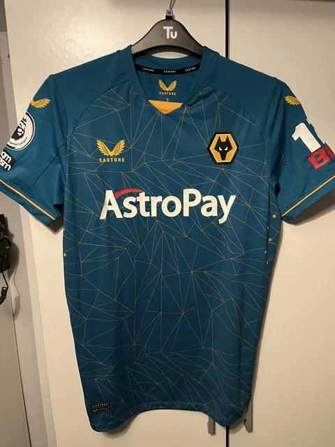 SARABIA WOLVES PREMIER League Player Issue/ Match Worn Shirt 2022/23 £ ...