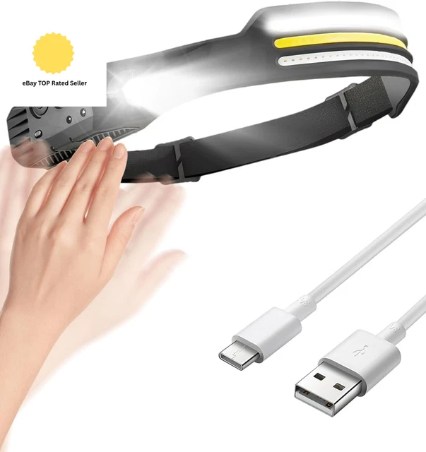 2025 UPDATED LED Sensor Head Torch 1000 Lumens, 11 Modes, 3 Light ...