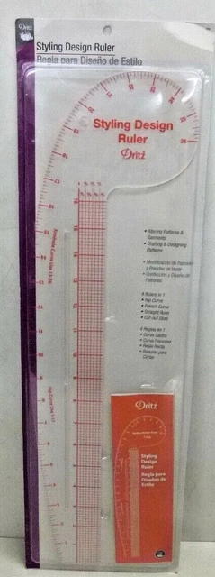 NEW! DRITZ STYLING Design Ruler Rulers & Accessories Clear, 832 $19.95 ...