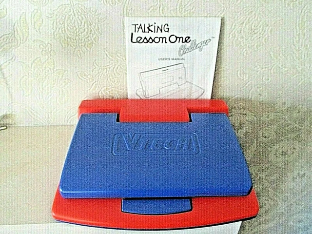 VTECH TALKING LESSON One Challenger Kids Vintage retro Computer Toy ...