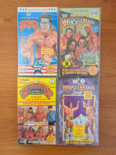 WWF WRESTLE MANIA, Survivor Series, Ultimate Warrior VHS Tapes £9.99 ...