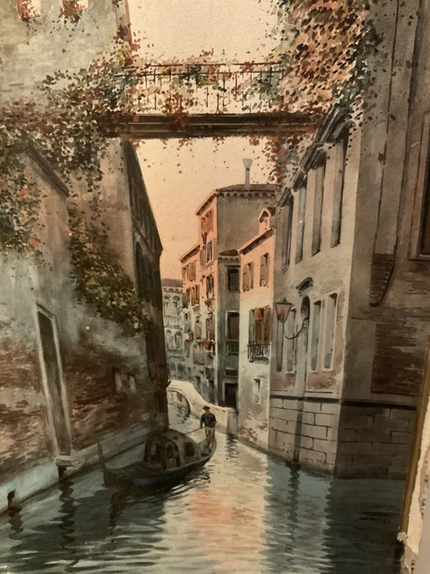 ANCIENNE AQUARELLE XIX VENISE EUR 150,00 - PicClick FR