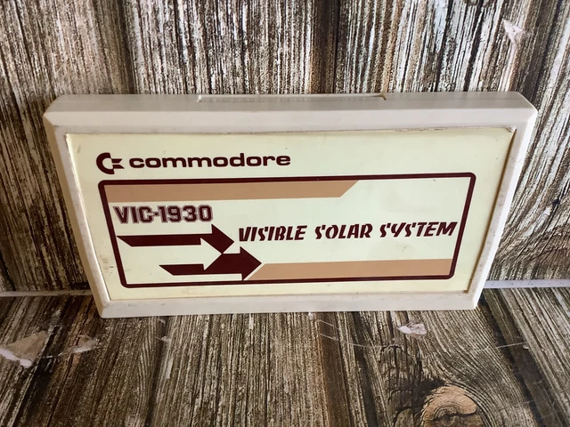 VISIBLE SOLAR SYSTEM - Commdore Vic 20 Vintage Game Cartridge - Tested ...