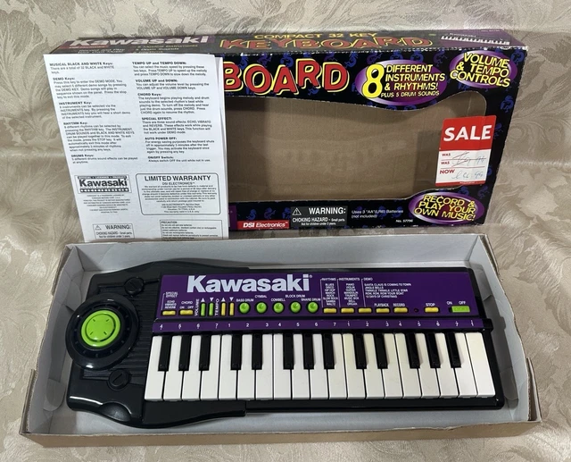 VINTAGE KAWASAKI COMPACT 32 Key - Melody Keyboard - DSI - Boxed and ...