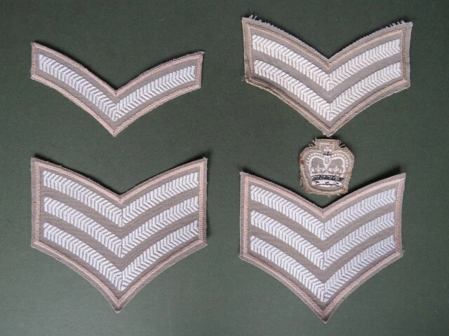 BRITISH ARMY TROPICAL Dress Rank's LCpl, Corporal, Sergeant & Staff ...