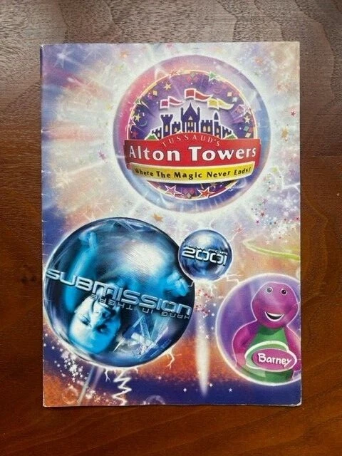 ALTON TOWERS THEME Park Map Guide Leaflet 2001, Vintage, Rare collectors item £100.00 - PicClick UK