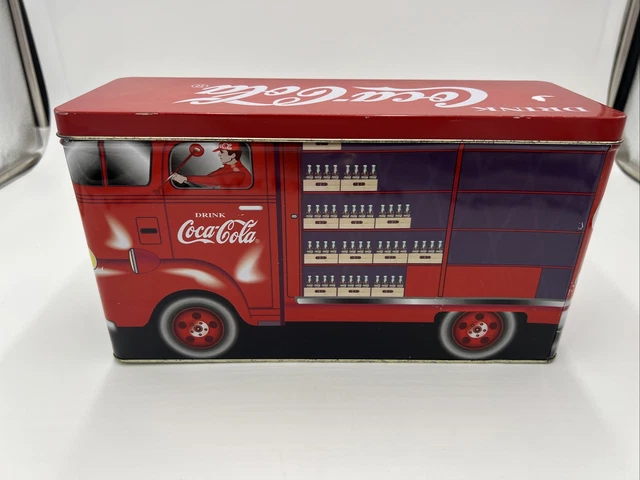 VINTAGE, COCA-COLA TIN Box W Delivery Truck on Side 12"X4"6" 1997 £20. ...