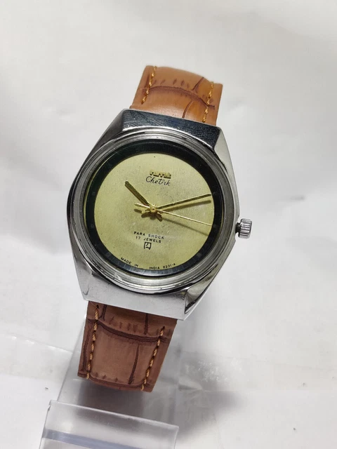 VINTAGE HMT CHETAK Main Automatique Mouvement Hommes Analogique Montre ...