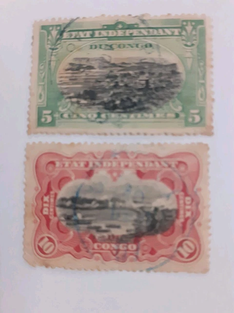 TIMBRES ETAT INDEPENDANT Du Congo 5c Et 10c Année 1895 EUR 5,00 ...