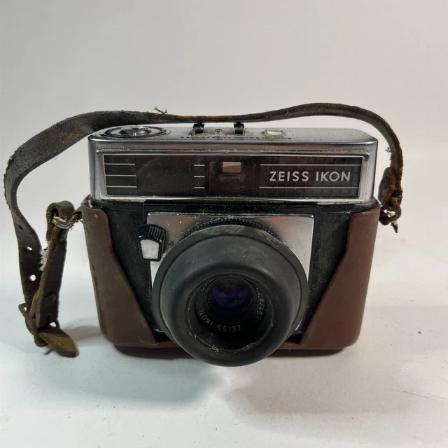 ZEISS IKON CONTESSAMAT Camera w/ Color-Pantar 45mm f2.8 Lens Leather ...
