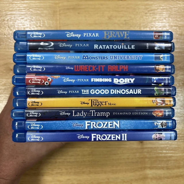 DISNEY PIXAR BLU-RAY 10 Movie Bundle Lot - 18 Discs - No Digital Copy ...