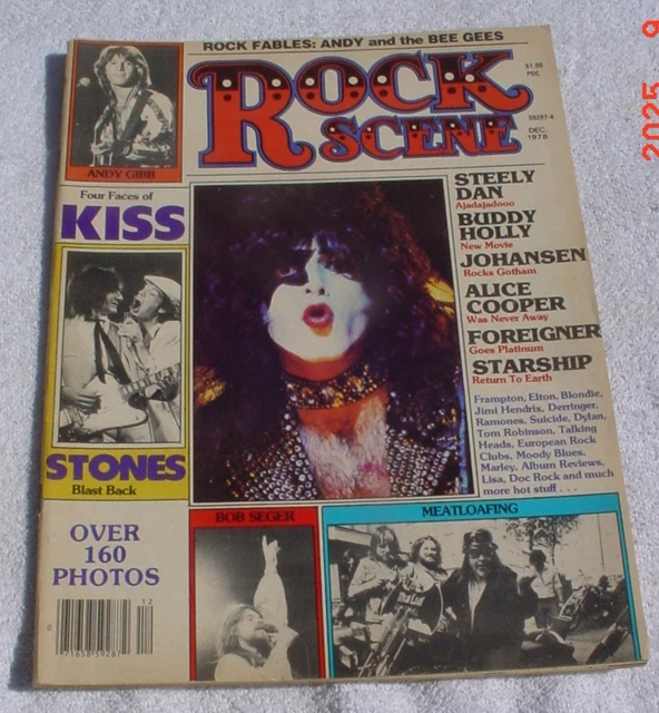 ROCK SCENE MAGAZINE December 1978 KISS Band Featured Complete Nice £8. ...