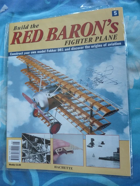 BUILD THE RED Baron's Fighter Plane Fokker Dr1 Hachette Issue 5 New ...