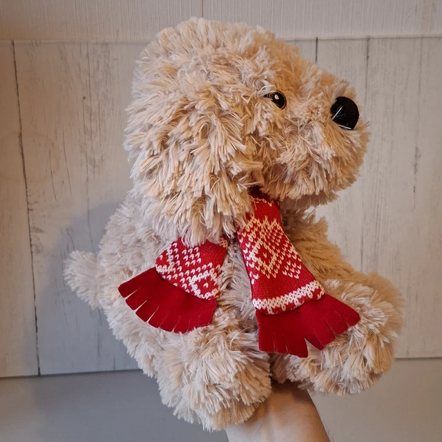 TESCO CURTIS THE Cavapoo Soft Toy Dog Plush Comforter Approx 9" Red ...