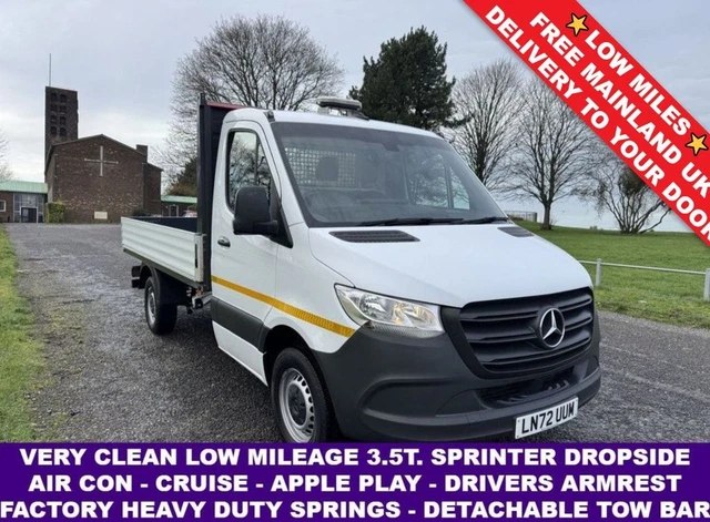 2022 MERCEDES-BENZ SPRINTER 2.0 315Cdi 3.5t 3.5m Dropside Body, Air Con ...
