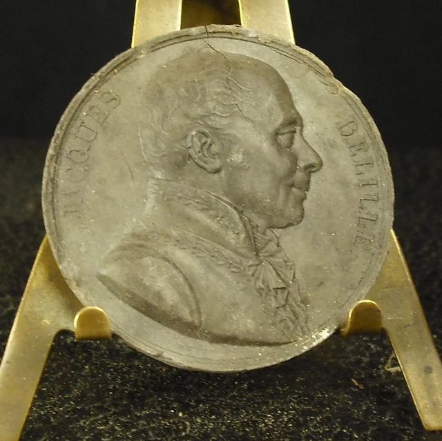 MEDAGLIA GRES XIX Jacques De Vries Poeta E Traduttore Français. 41mm ...