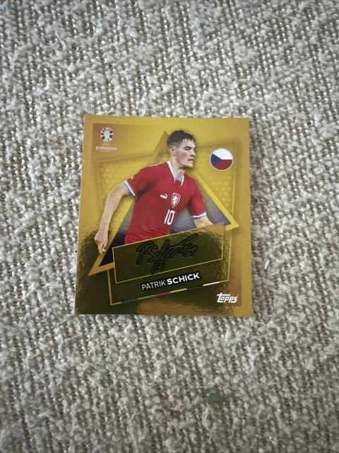 TOPPS EURO 2024 Sticker Patrik Schick Gold Signed CZE SP £5.99 ...