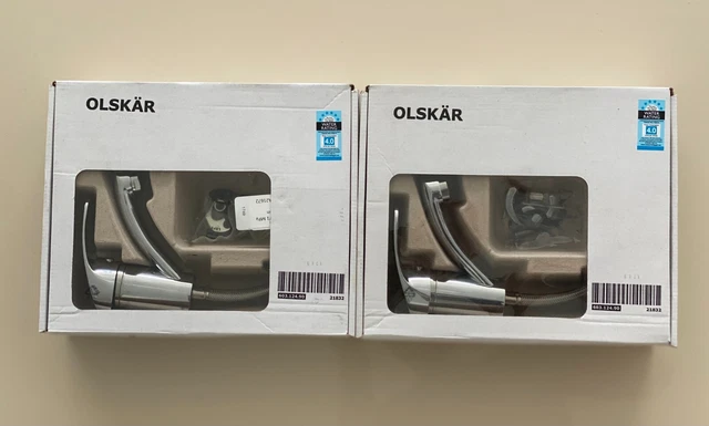 IKEA OLSKAR WASH-BASIN Mixer Tap Bathroom Vanity Sink Tap Ware Polished ...
