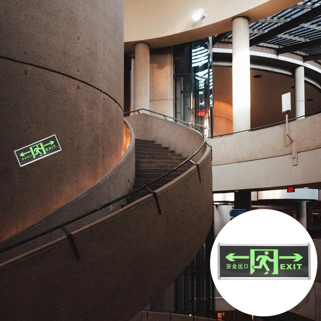 EMERGENCY SAFETY SIGNS Exit Route Sign Fire Evacuation Signs Exit Sign ...