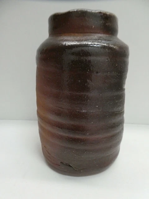 ARTIST STUDIO WARE Vase Australian Pottery Ceramic Wood Fired Bizen ...