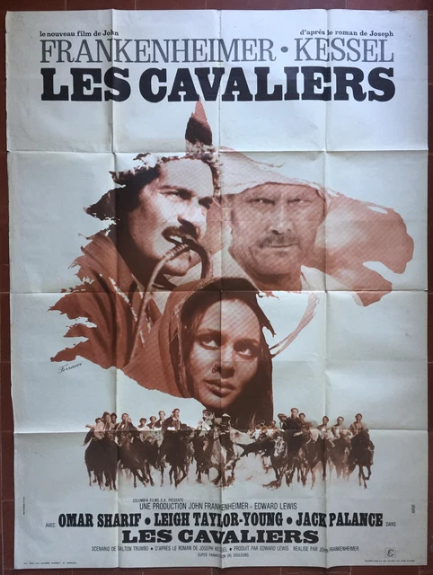 MANIFESTO I CAVALIERI The Horsemen Omar Sharif Jack Palance 120x160cm ...