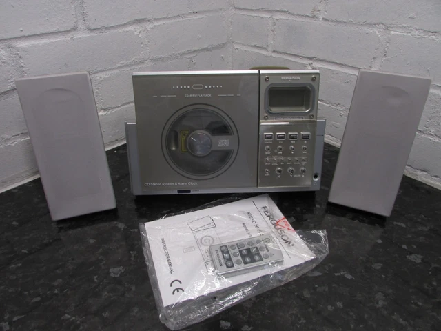FERGUSON CD RADIO alarm Aux remote stereo micro system F2 portable £27. ...
