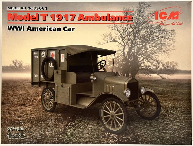 1:35 FORD MODEL T Ambulance (1917) WW1 | ICM 35661 | Plastik ...