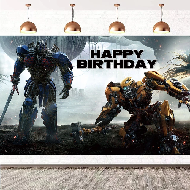 WHIRLWIND CHARIOT BACKDROP Boys Happy Birthday Party Photo Background ...